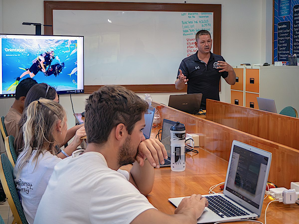 PADI Diving Instructor Development Course in Thailand